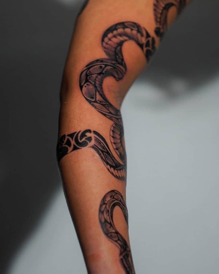 15 Eye Catching Snake Tattoo Designs For Men Beardlong